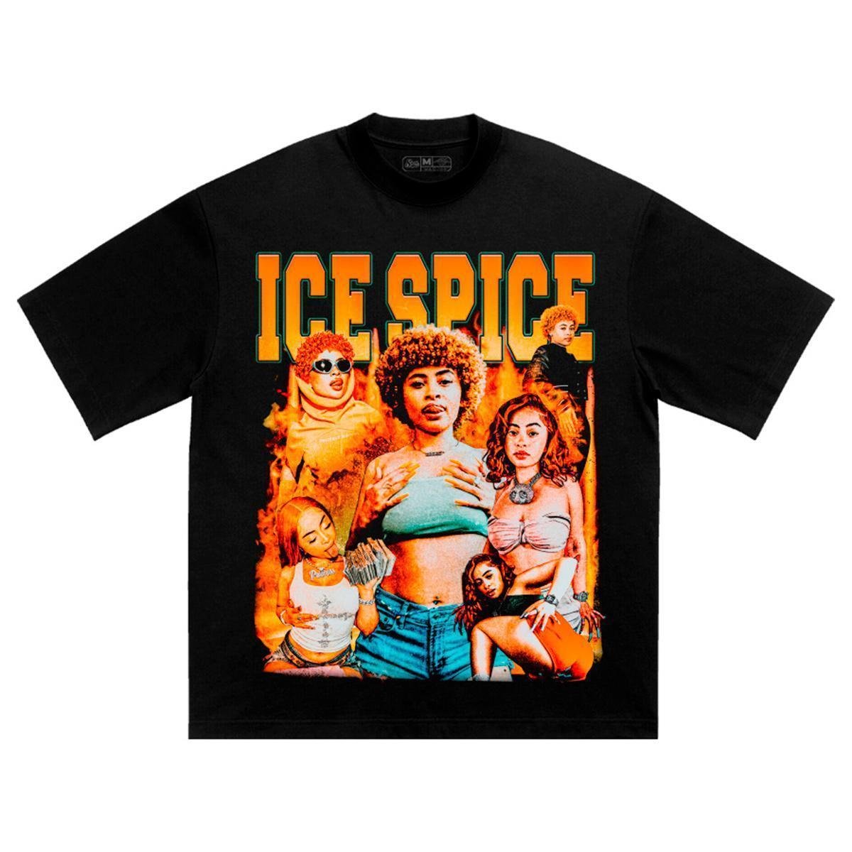 Camiseta Skull Clothing Ice Spice Bootleg - Preto | Netshoes