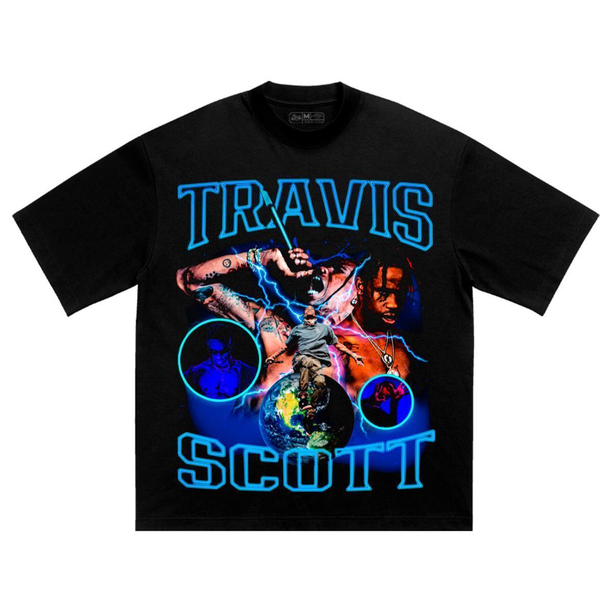 Camiseta Skull Clothing Travis Scott II Bootleg - Preto | Netshoes