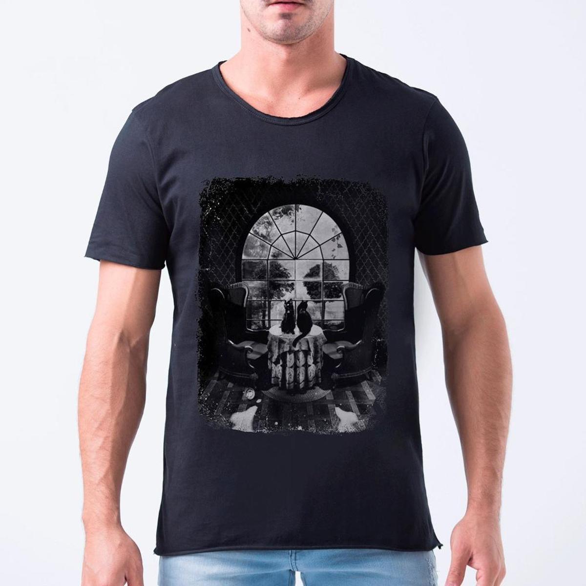 Camiseta Skuller Death Window Masculina - Preto | Netshoes