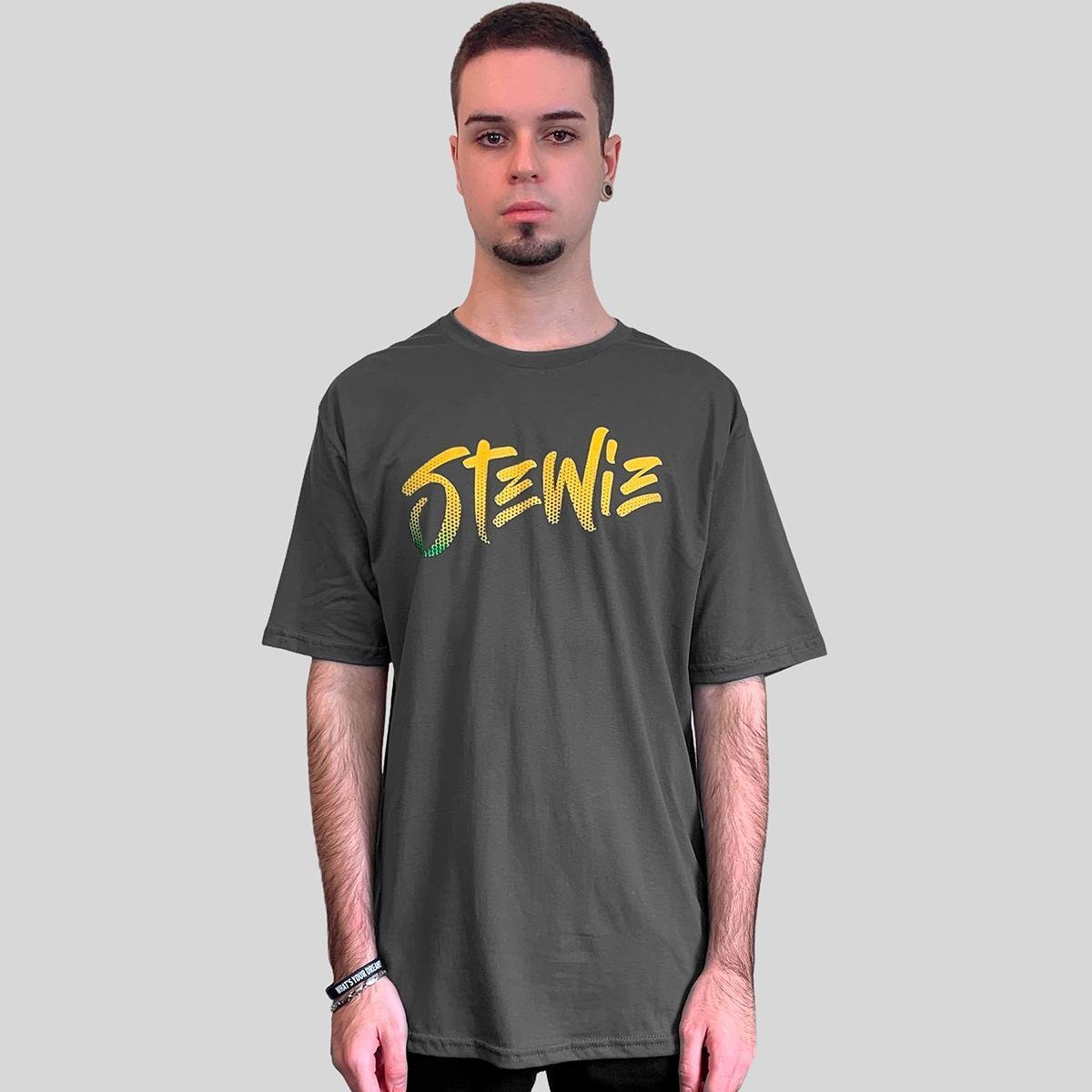 Camiseta Stewie Logo Gradient - Branco | Netshoes