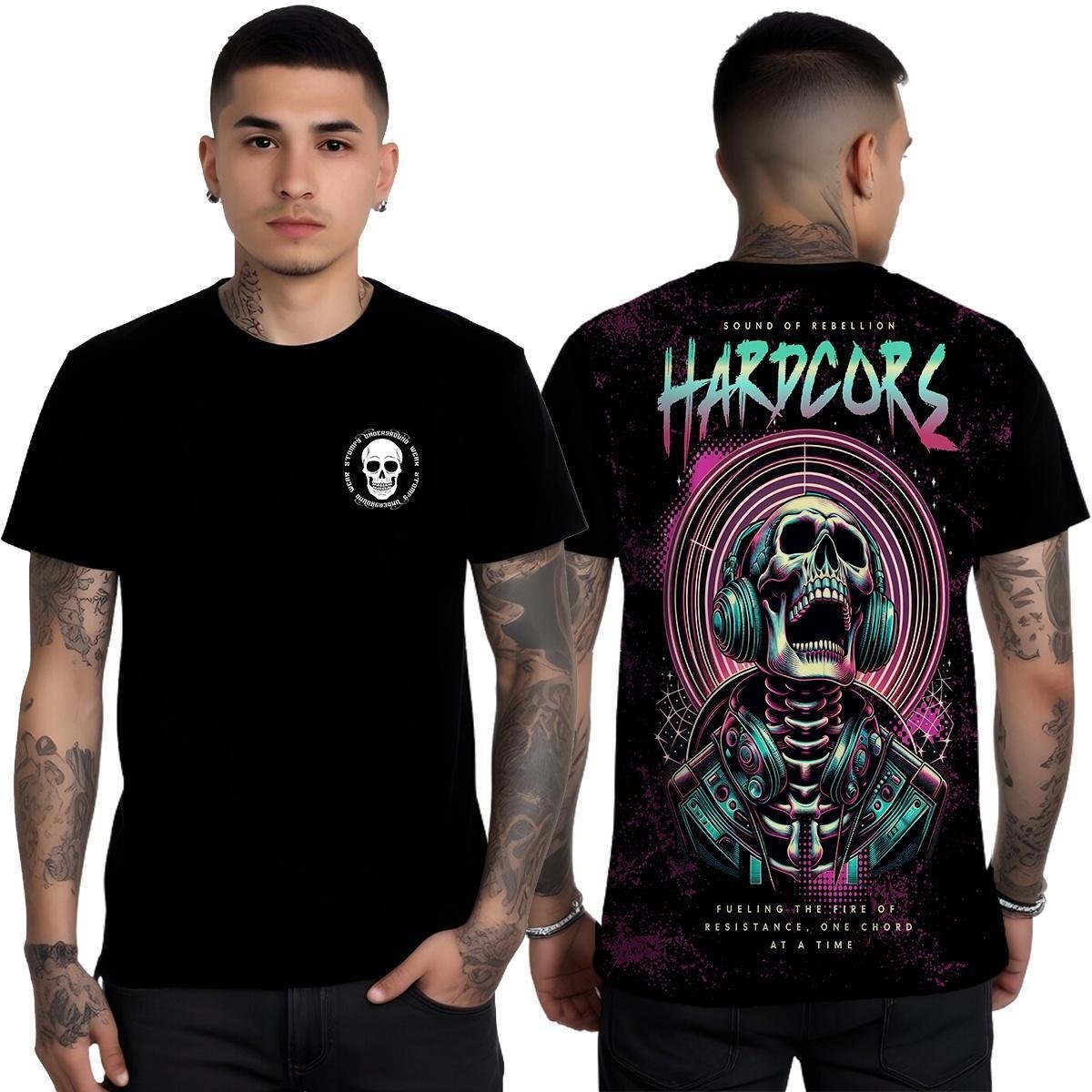 Camiseta Stompy Streetwear Tendencia Estampa Costas Model 27 - Preto ...