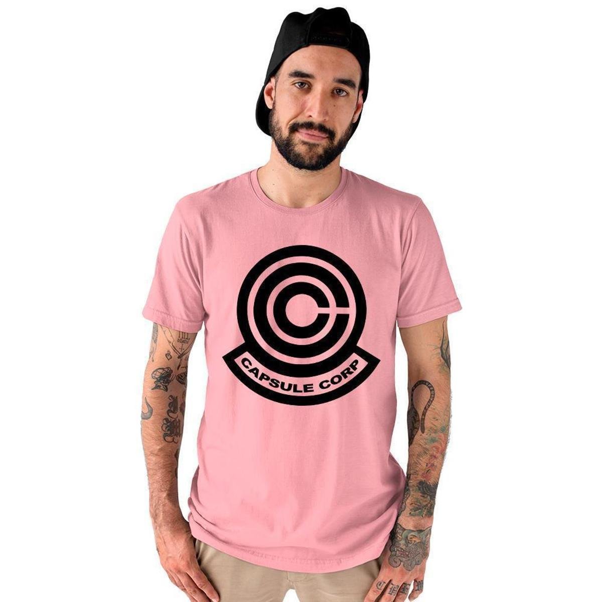 Camiseta T-Shirt Capsule Corp Dragon Ball Bulma Algodão - Rosa | Netshoes