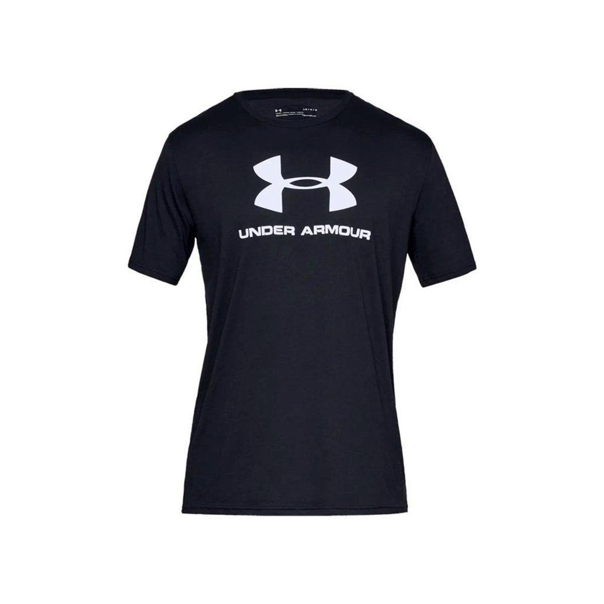 Camiseta Under Armour Sportstyle Logo 1359394 Unid - Preto | Netshoes