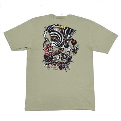 Camiseta Volcom Lintel Classic - Verde Médio - Verde | Netshoes