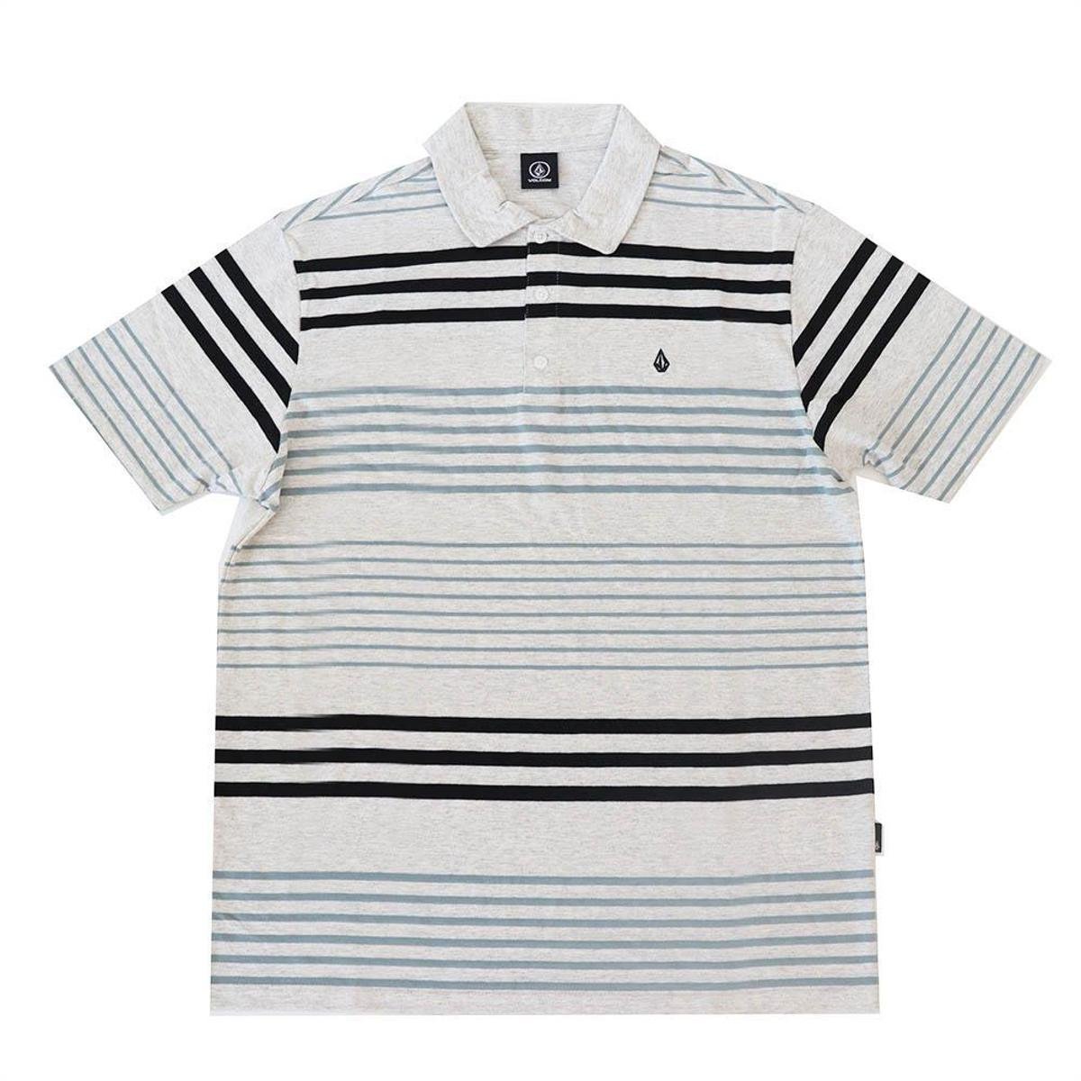 Camiseta Volcom Polo Beamstone - Off White Mescla - Creme | Netshoes