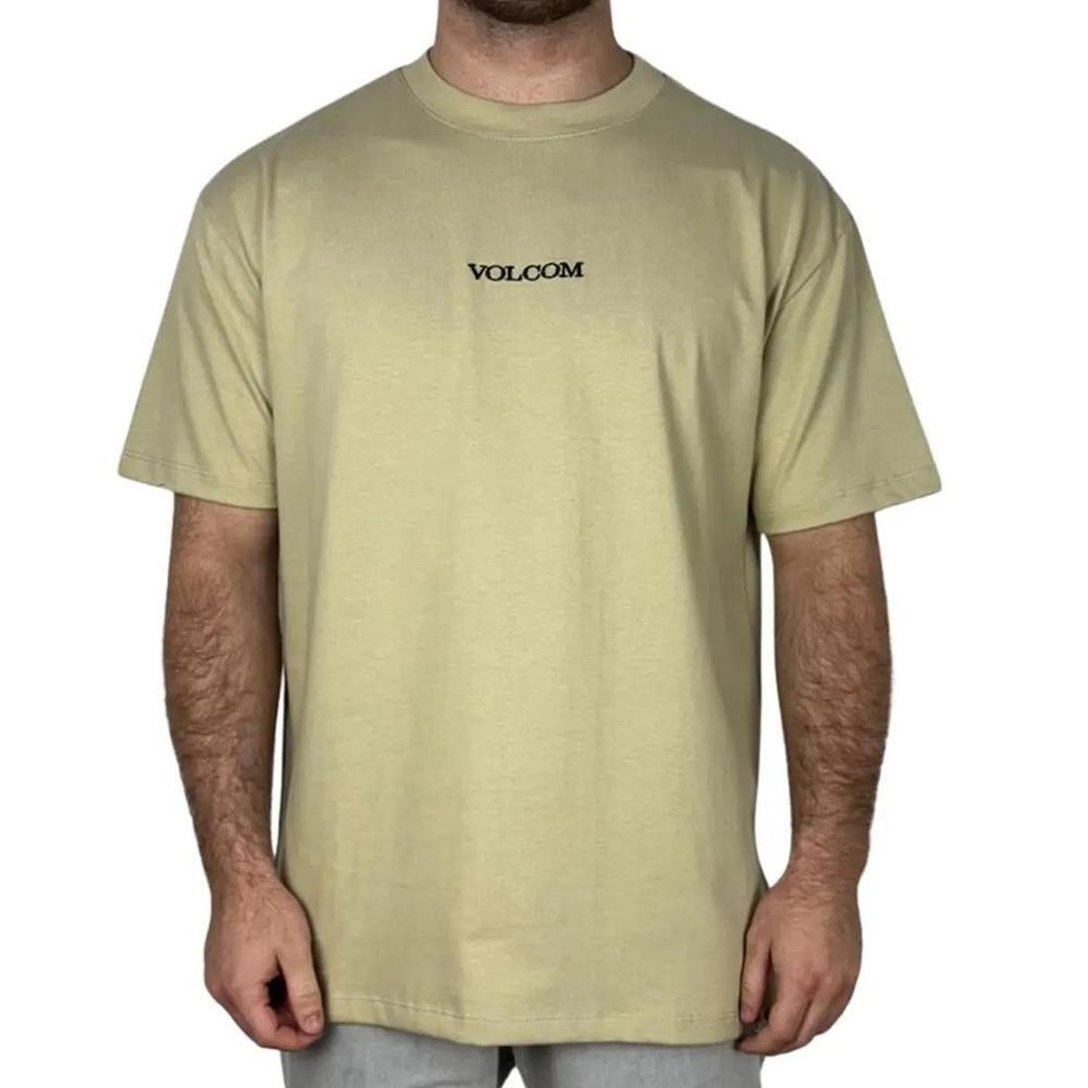 Camiseta Volcom Volcom Stone SM26 Masculina - Bege | Netshoes