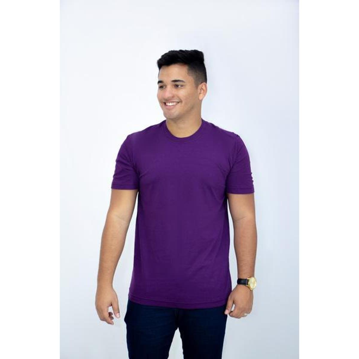 Camisetas Camisa Gola Redonda Masculina DBL - Roxo | Netshoes