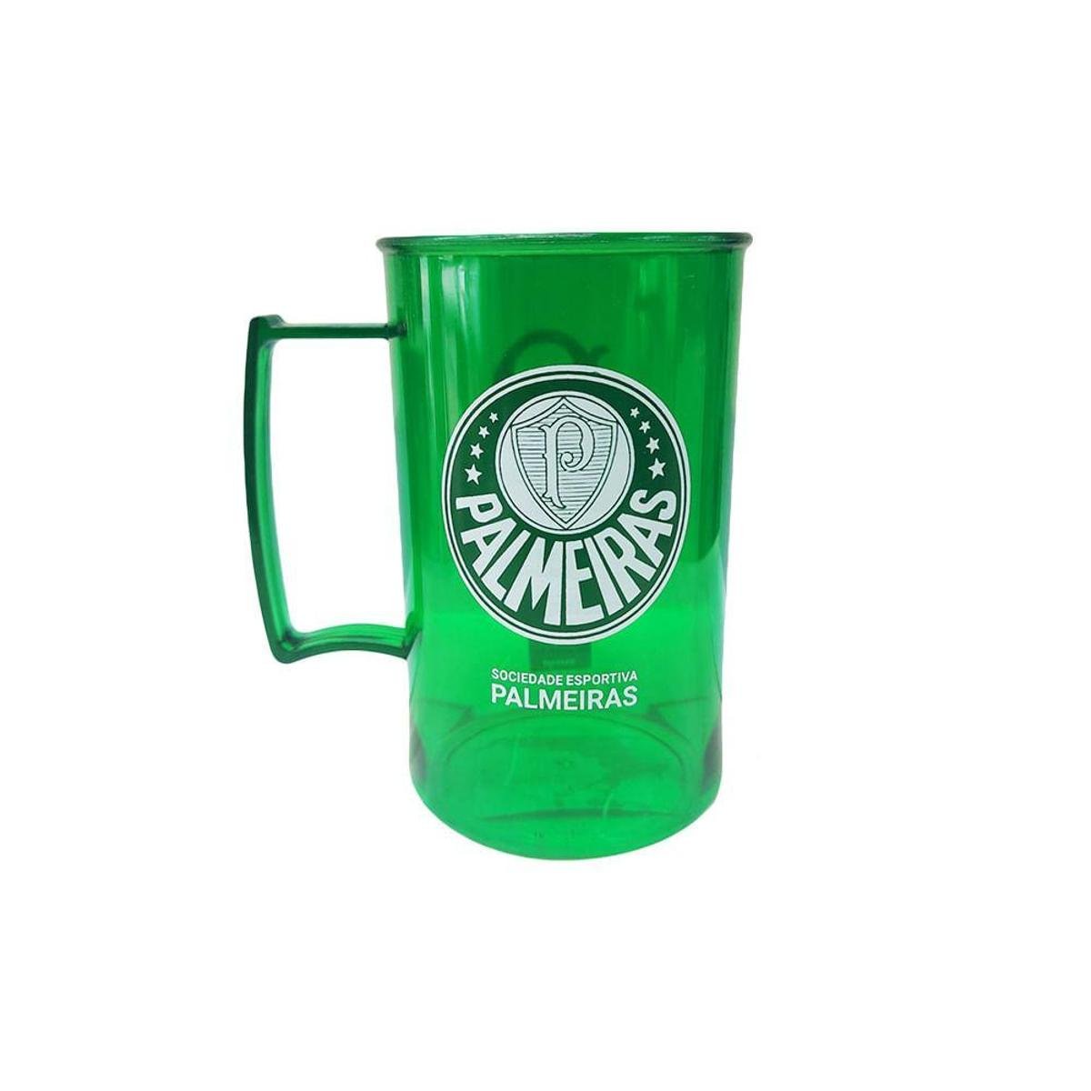 Caneca AcrÍlica Brasfoot Palmeiras 400ml Verde Netshoes