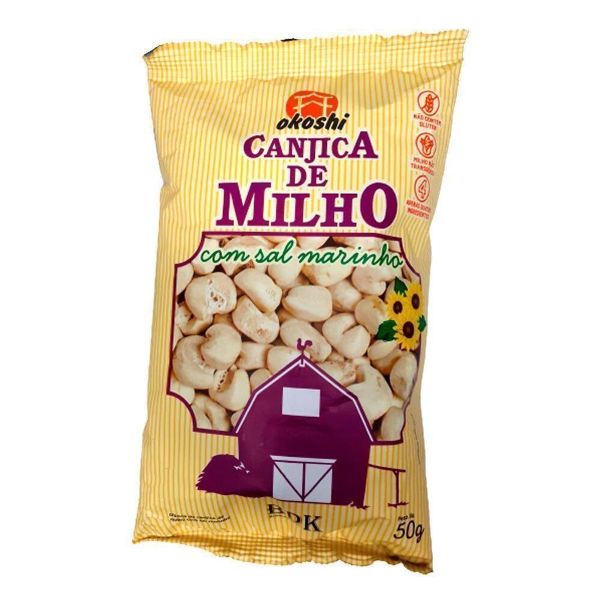 Canjica De Milho Com Sal Marinho Okoshi 50g - Única | Netshoes