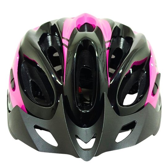 Capacete Ciclismo Mtb Bike Bicicleta Led Sinalizador Rosa Pisca - Rosa | Netshoes