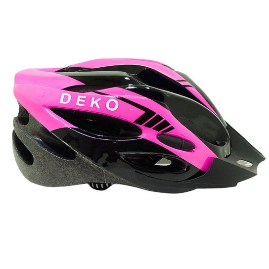 Capacete Ciclismo Mtb Bike Bicicleta Led Sinalizador Rosa Pisca - Rosa | Netshoes
