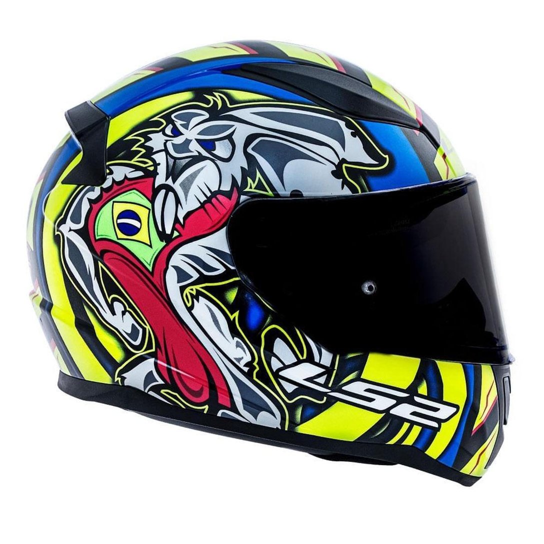 CAPACETE LS2 RAPID ALEX BARROS AZUL - Azul | Netshoes