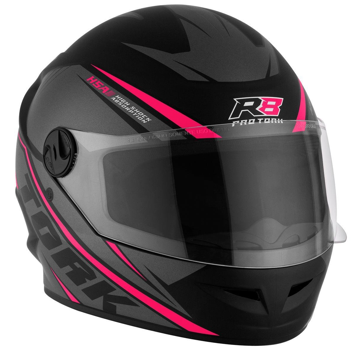 Capacete Pro Tork Liberty 4 R8 - Preto e Pink | Netshoes