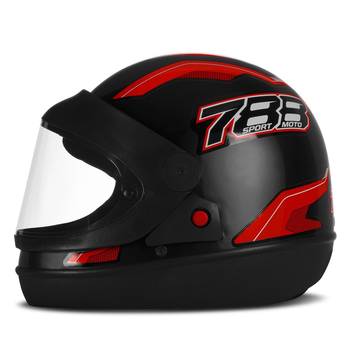 Capacete Pro Tork New Sport Moto 788 - Vermelho | Netshoes
