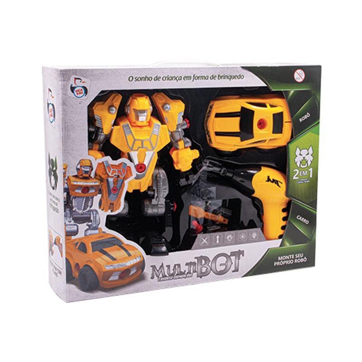 Carro e Robô Multibot Car Transform - Pica Pau - Colorido | Netshoes