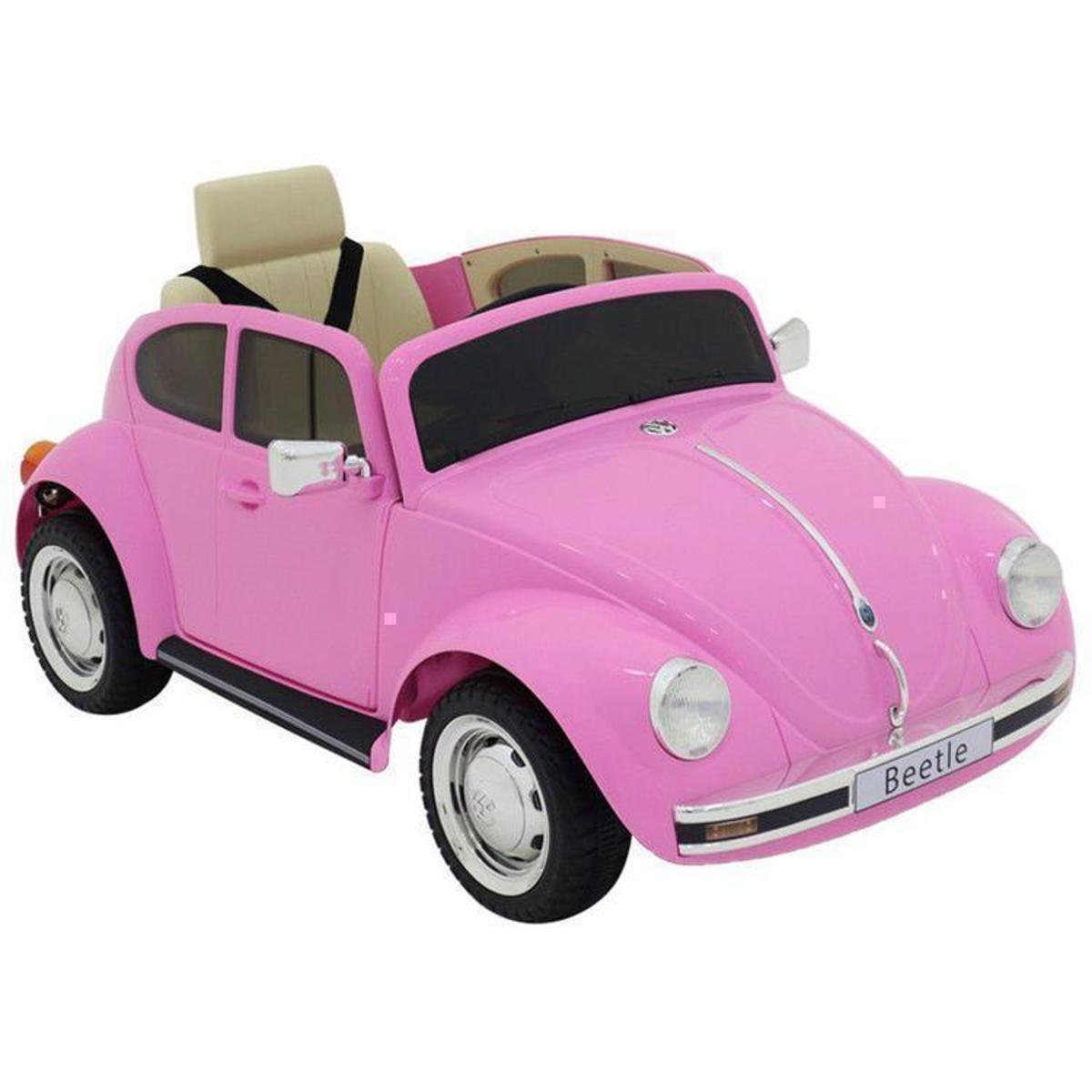 Carro Elétrico Infantil Rosa Volkswagen Beetle - Rosa | Netshoes