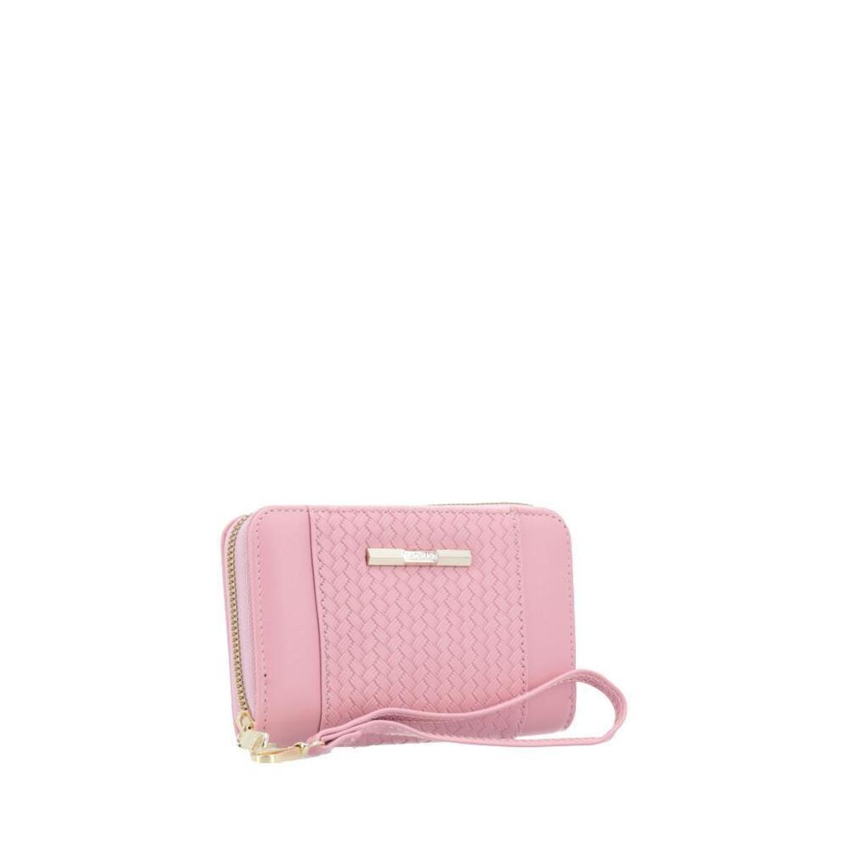Carteira Cibelle em Fly com Zíper Bauarte - Rosa | Netshoes