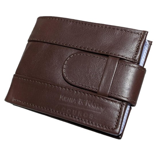 Carteira Masculina Em Couro Legitimo Divisorias Ziper Porta Cartão Documentos Pratica Clássica ...