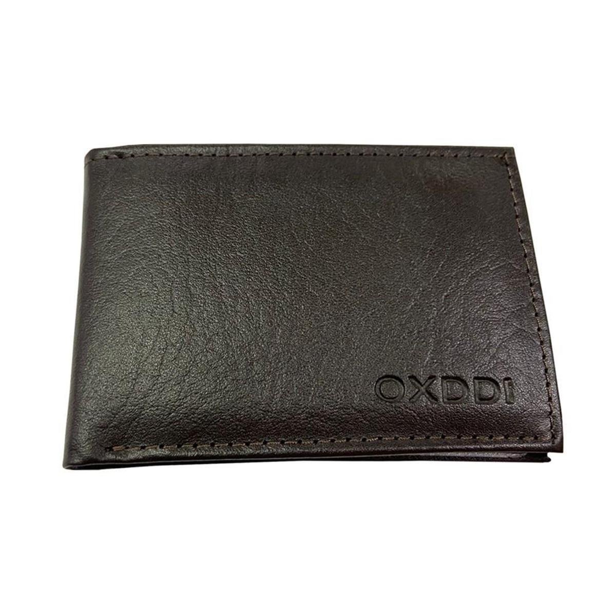 Carteira Oxddi Couro Masculina - Marrom | Netshoes