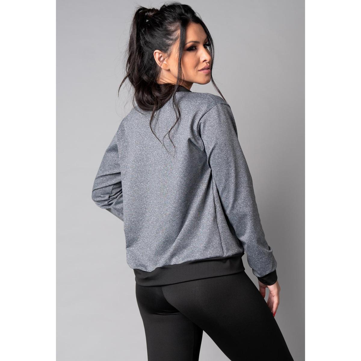 Casaco Blusa Suplex Feminino Inverno Mvb Modas - Cinza | Netshoes