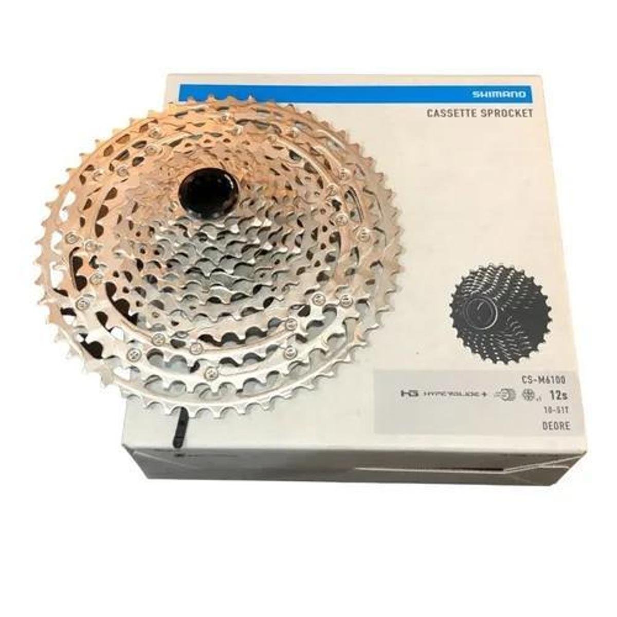 Cassette Shimano Deore 12v 10-51t Cs-m6100 Micro Spline Hg+ - Cinza | Netshoes