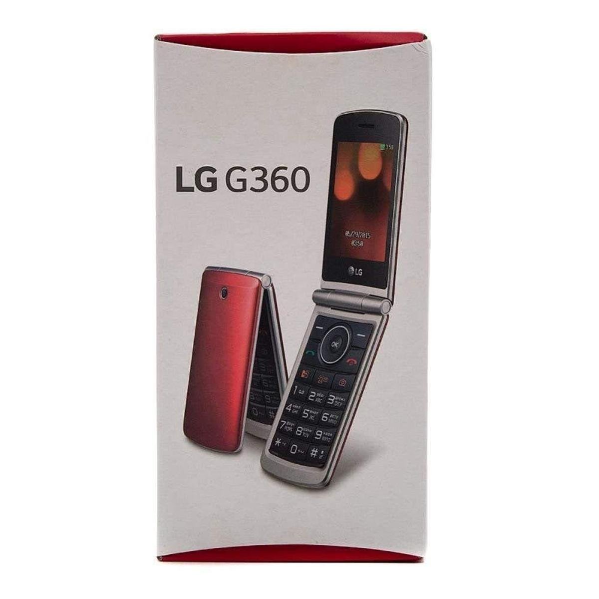 Celulares Lg G360 Dual Sim Flip Tela 3.0 Câmera Rádio Fm - Vermelho - Vermelho | Netshoes
