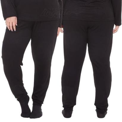 Ceroula Ribana Feminina Segunda Pele Básica Confortável Modelo Long ...