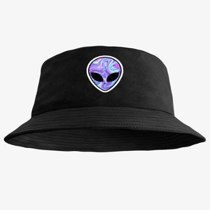 Chapéu Bucket Hat Estampado ET Roxo - Preto | Netshoes
