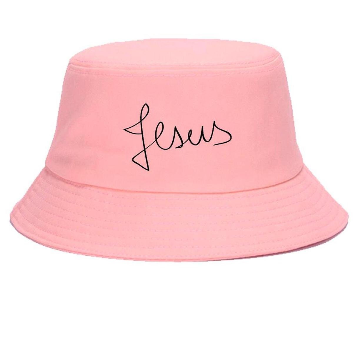 Chapéu Bucket Hat Jesus - Rosa | Netshoes