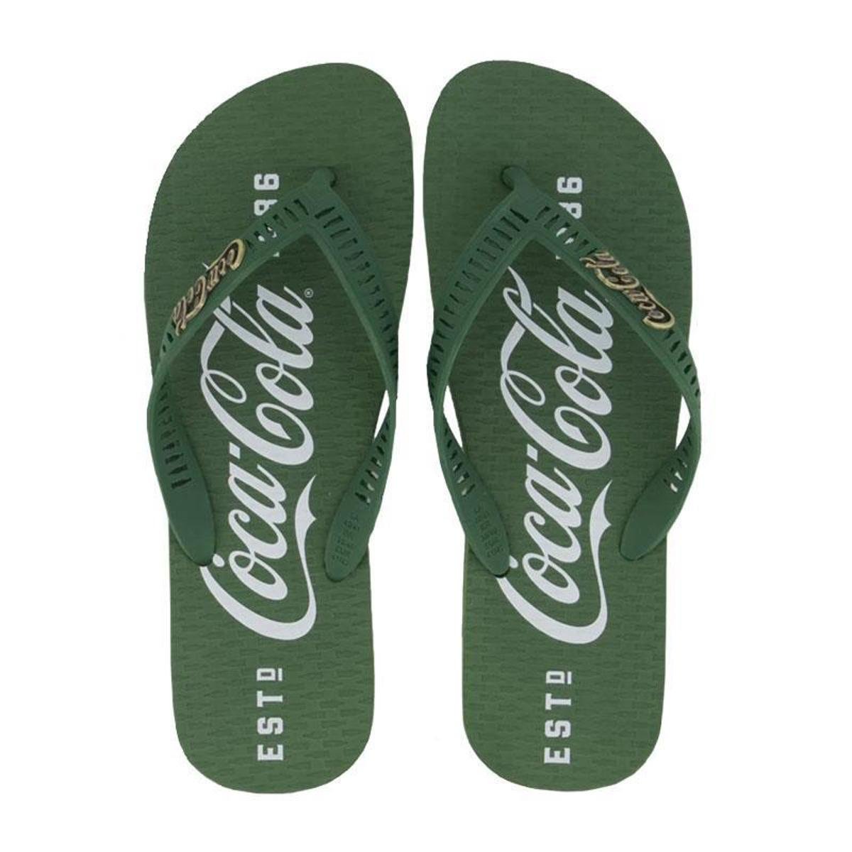 Chinelo Coca Cola Masculino 1886 - Produto Original - Verde | Netshoes