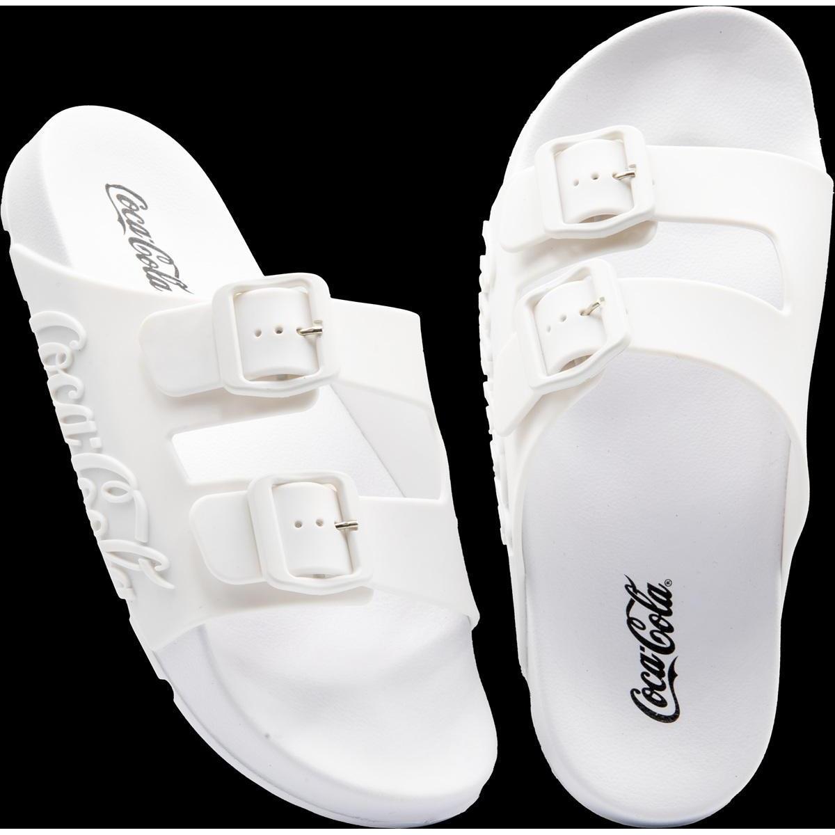 CHINELO COCA COLA SLIDE ARES MASCULINO - Branco | Netshoes