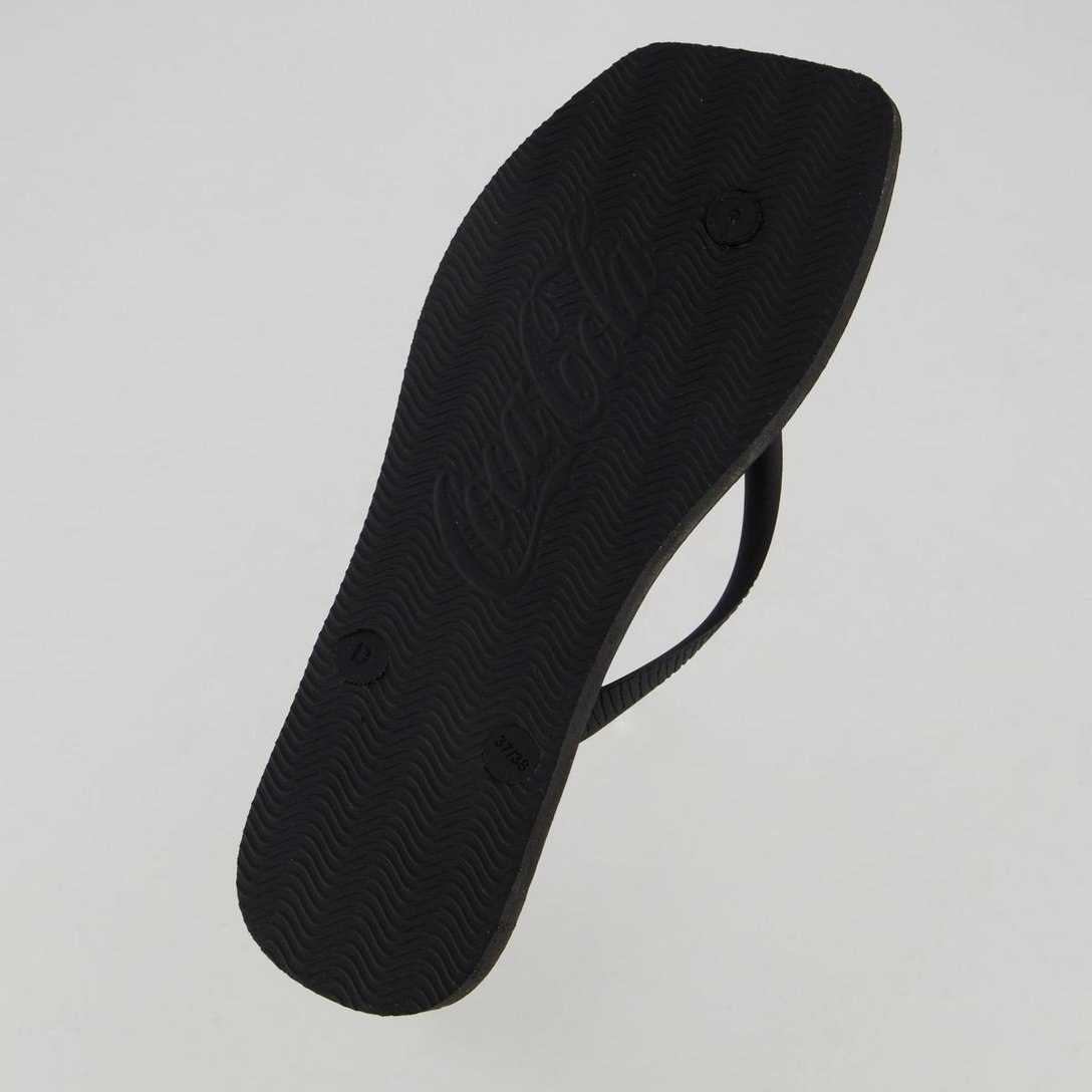 Chinelo Coca Cola Square Feminino Preto - Preto | Netshoes