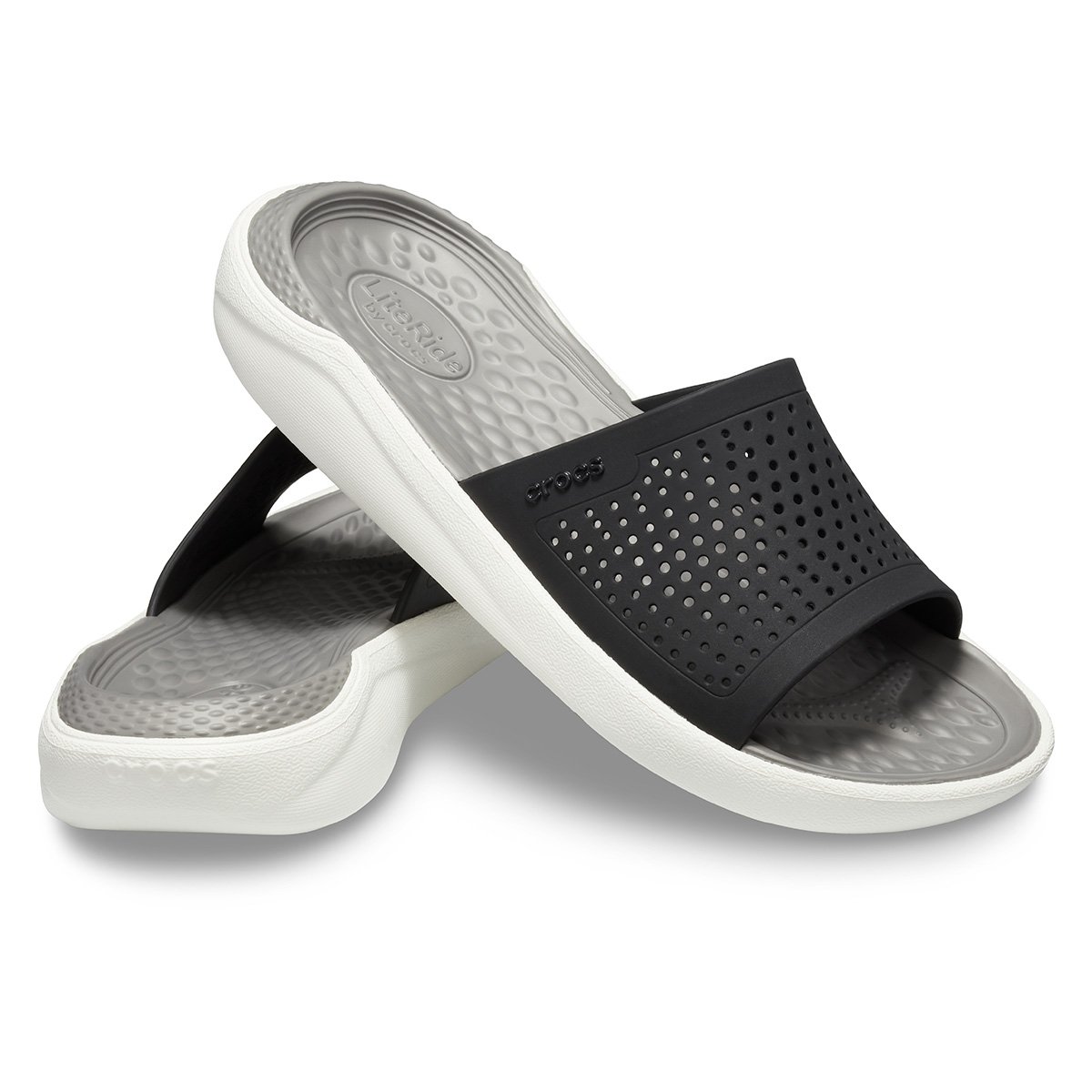 Chinelo Crocs Literide Slide - Preto | Netshoes