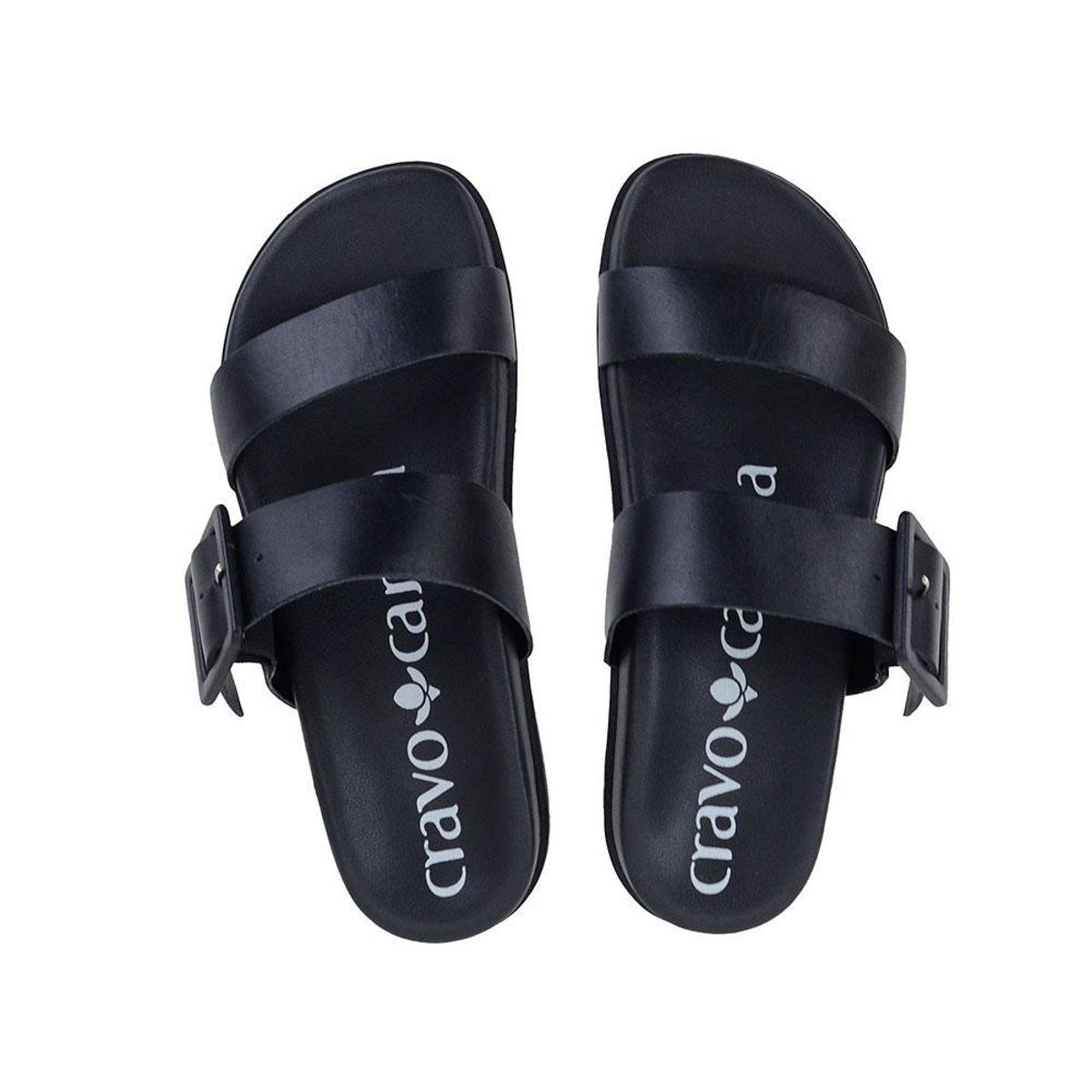 Chinelo Feminino Cravo e Canela Papete Preto - 1056CC - Preto | Netshoes