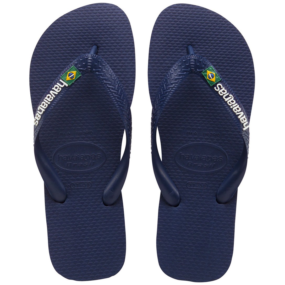 Chinelo Havaianas Kids Brasil Logo - Marinho | Netshoes