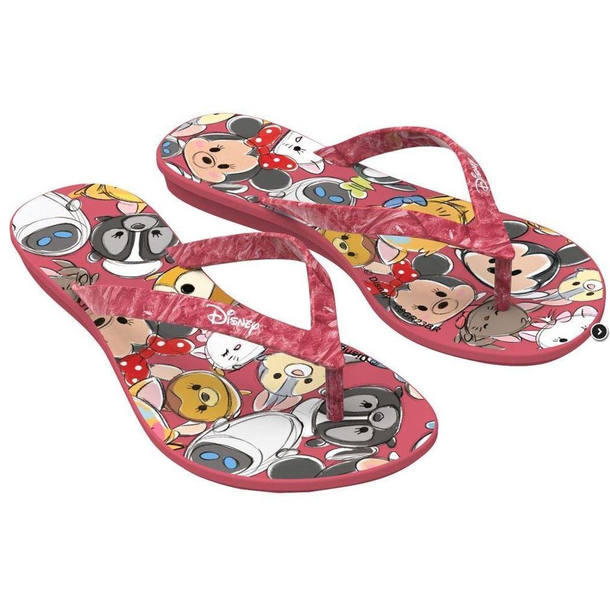 Chinelo Infantil Grendene Kids Disney Blitz Rasteiro - Vermelho | Netshoes