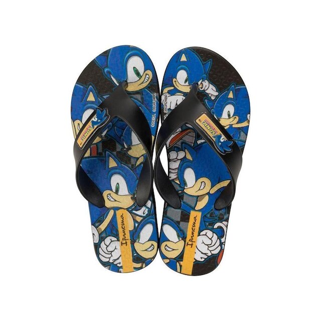 Chinelo Infantil Menino Ipanema Kids Sonic Play - Preto | Netshoes