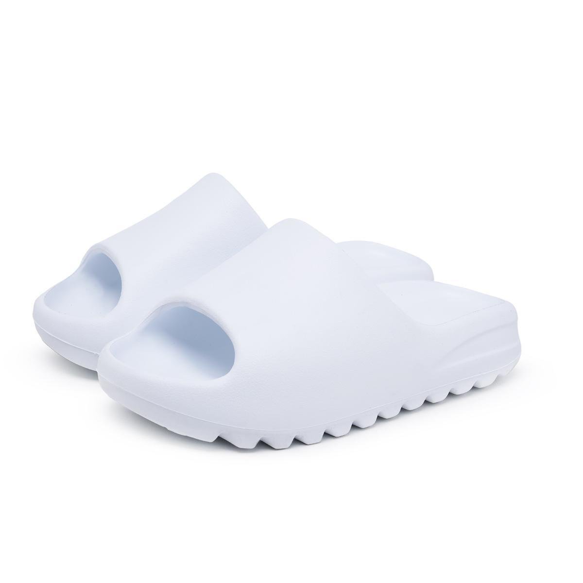 Chinelo Izabella Helena Nuvem Slide Masculino - Branco | Netshoes