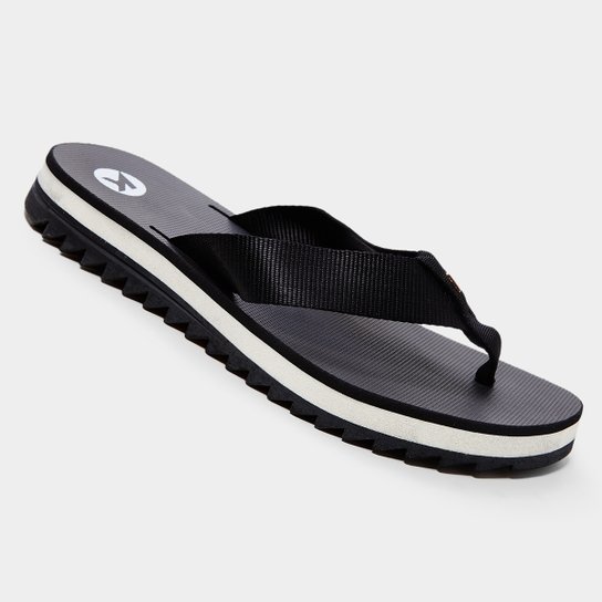 Chinelo Kenner Kyra Feminino - Preto+Branco | Netshoes