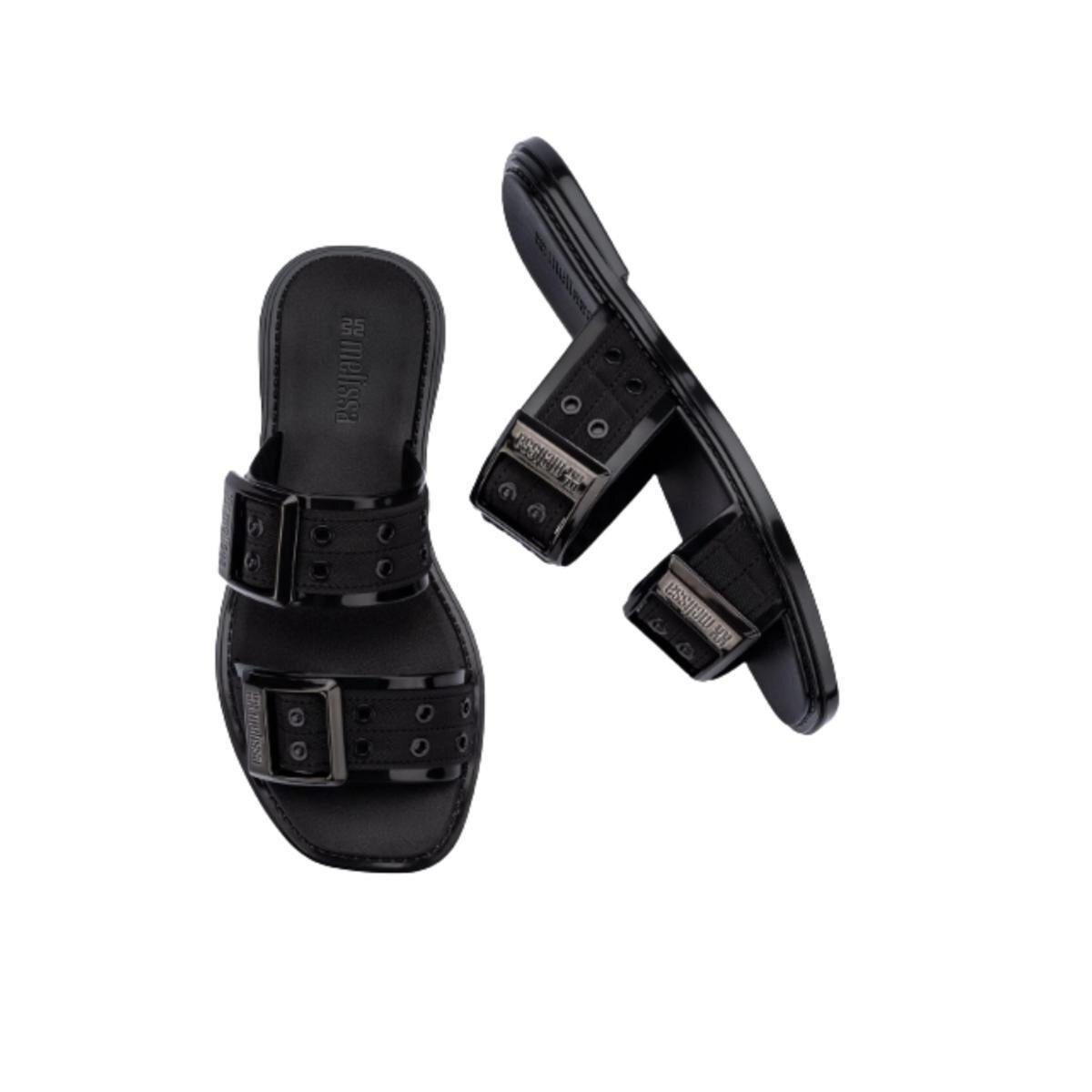 CHINELO MELISSA LADYLIKE SLIDE AD 37800 - Preto | Netshoes