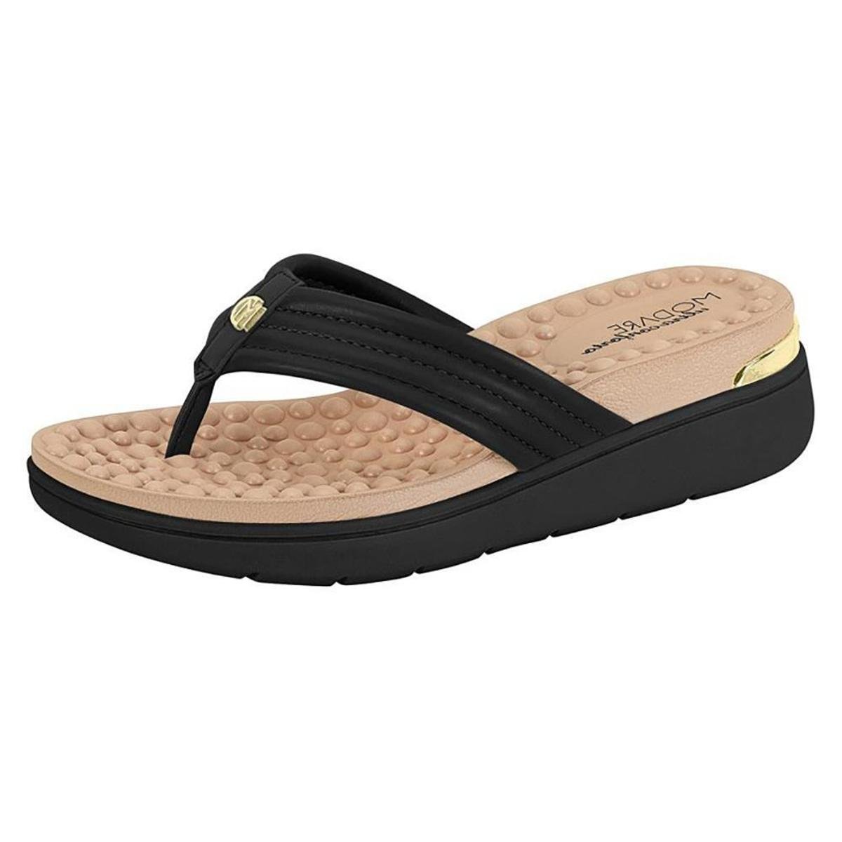 Chinelo Modare Ortopedico Ultraconforto - 7151.116.25513 - Preto | Netshoes