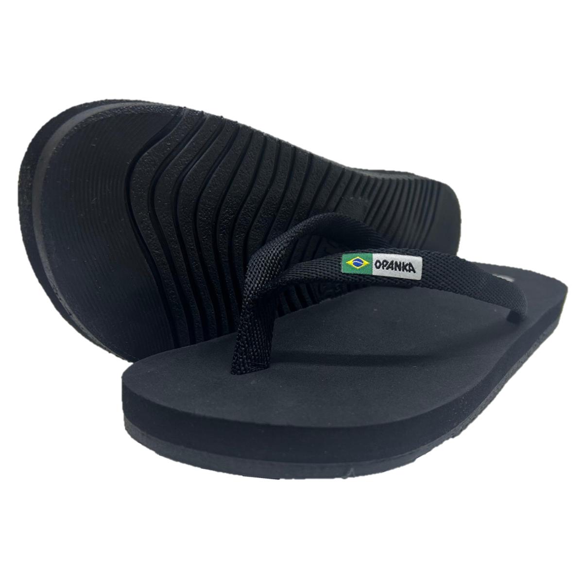 Chinelo Opanka 100 Sandália Dedo Tratorada Casual Conforto - Preto ...