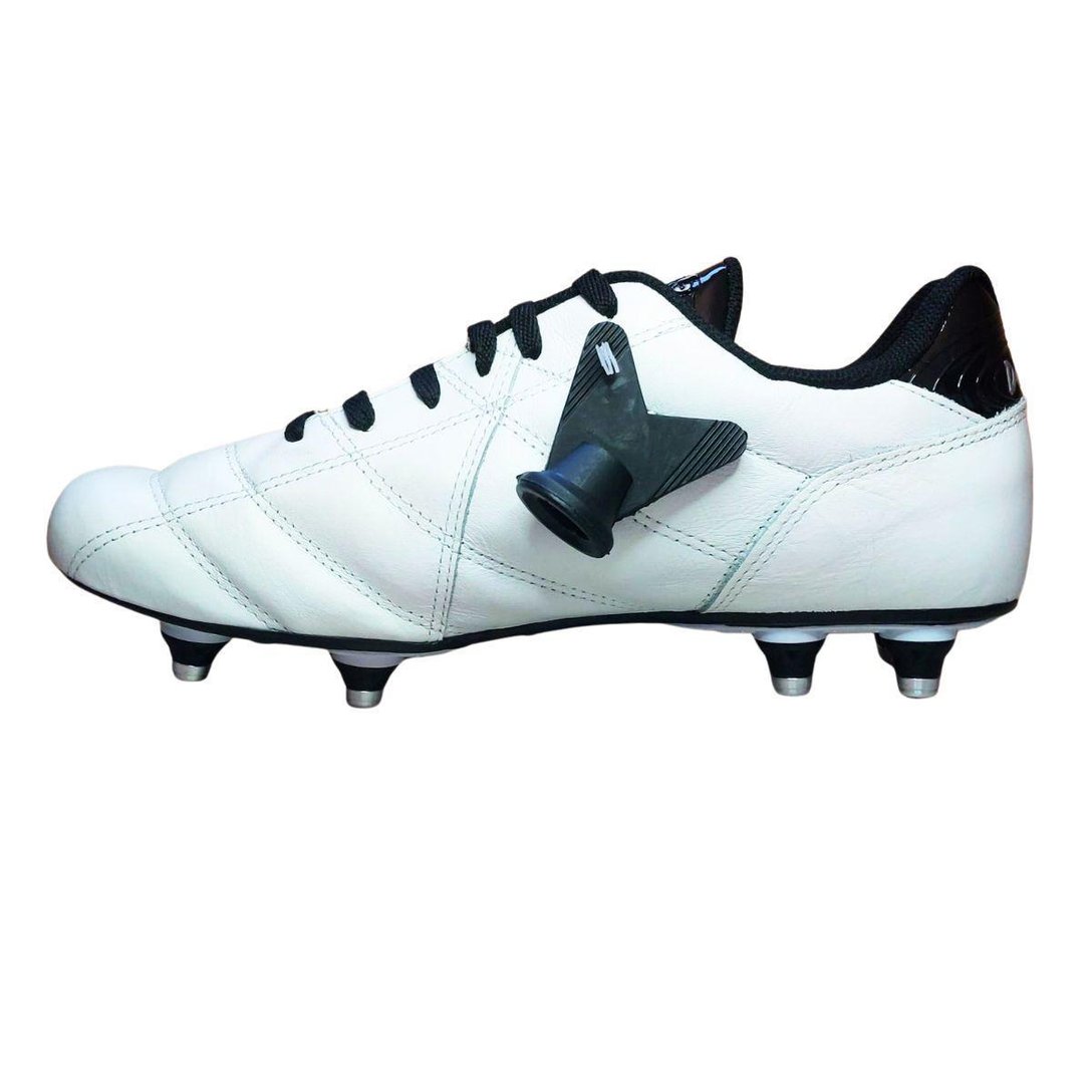 Chuteira Campo Travas De Alumínio Diavolo Premium Classic - Branco ...