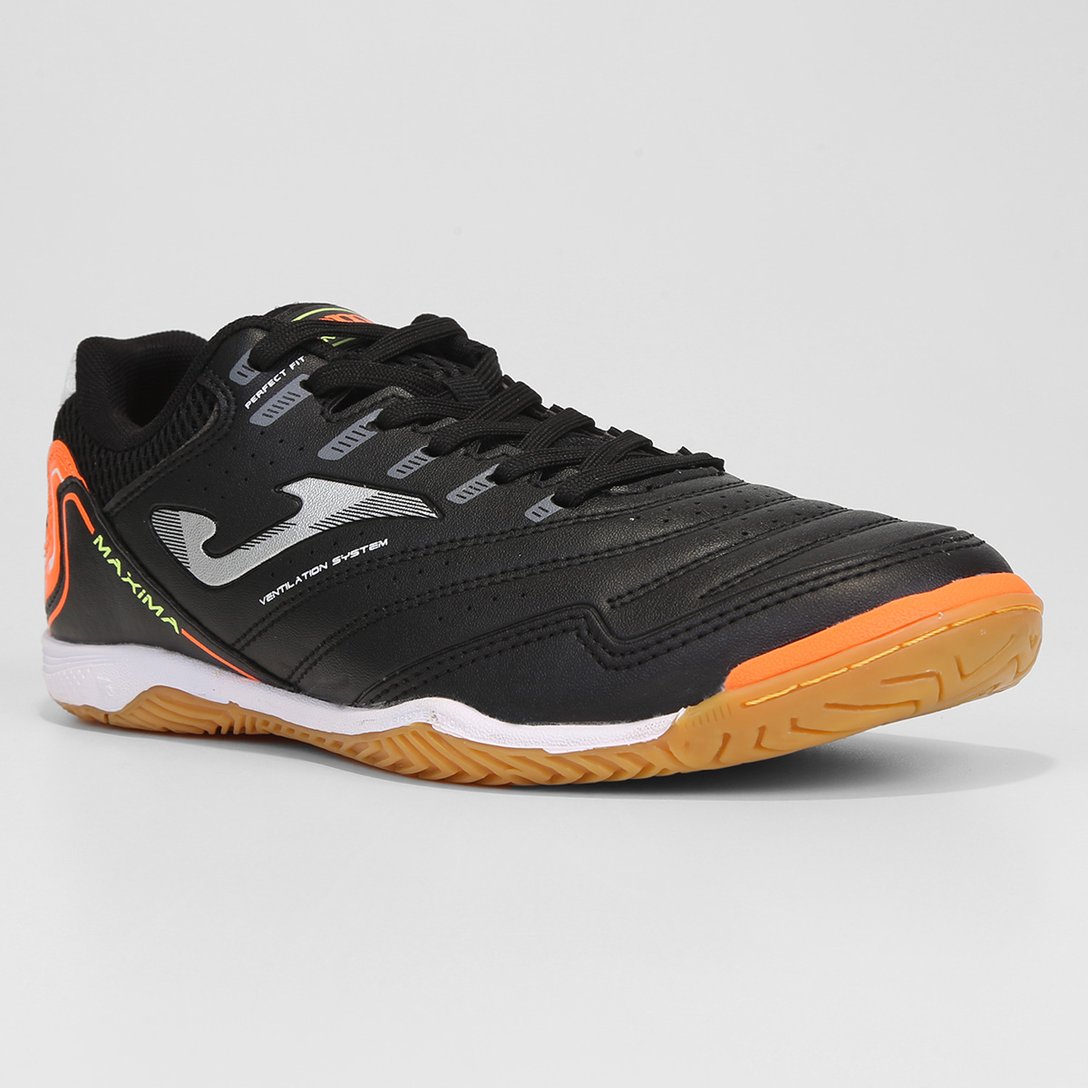 Chuteira Futsal Joma Maxima Unissex - Preto | Netshoes