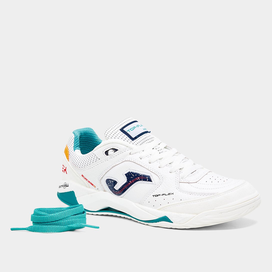 Chuteira Futsal Joma Top Flex Plus - Branco | Netshoes