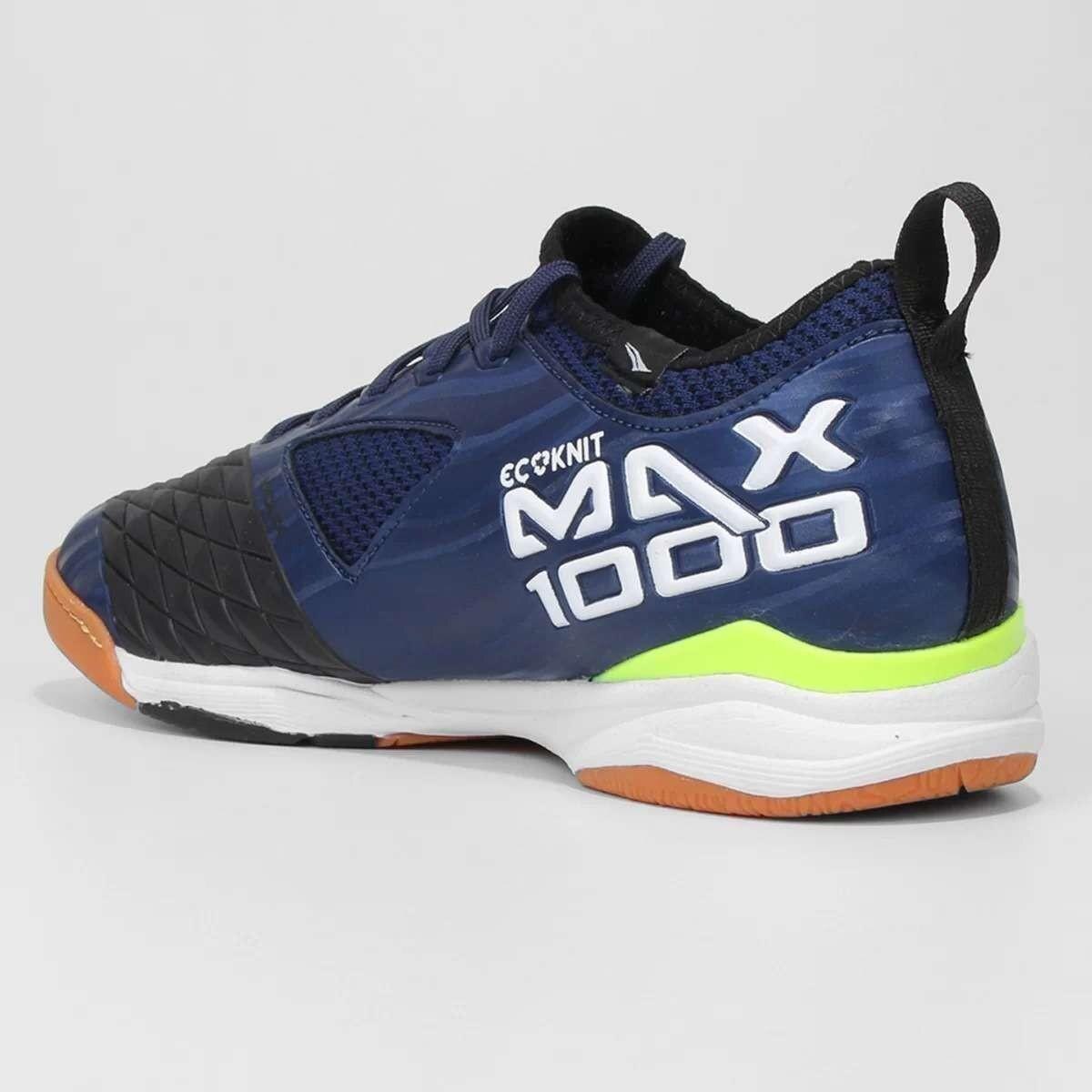 Chuteira Futsal Penalty Max 1000 Ecoknit - Marinho | Netshoes