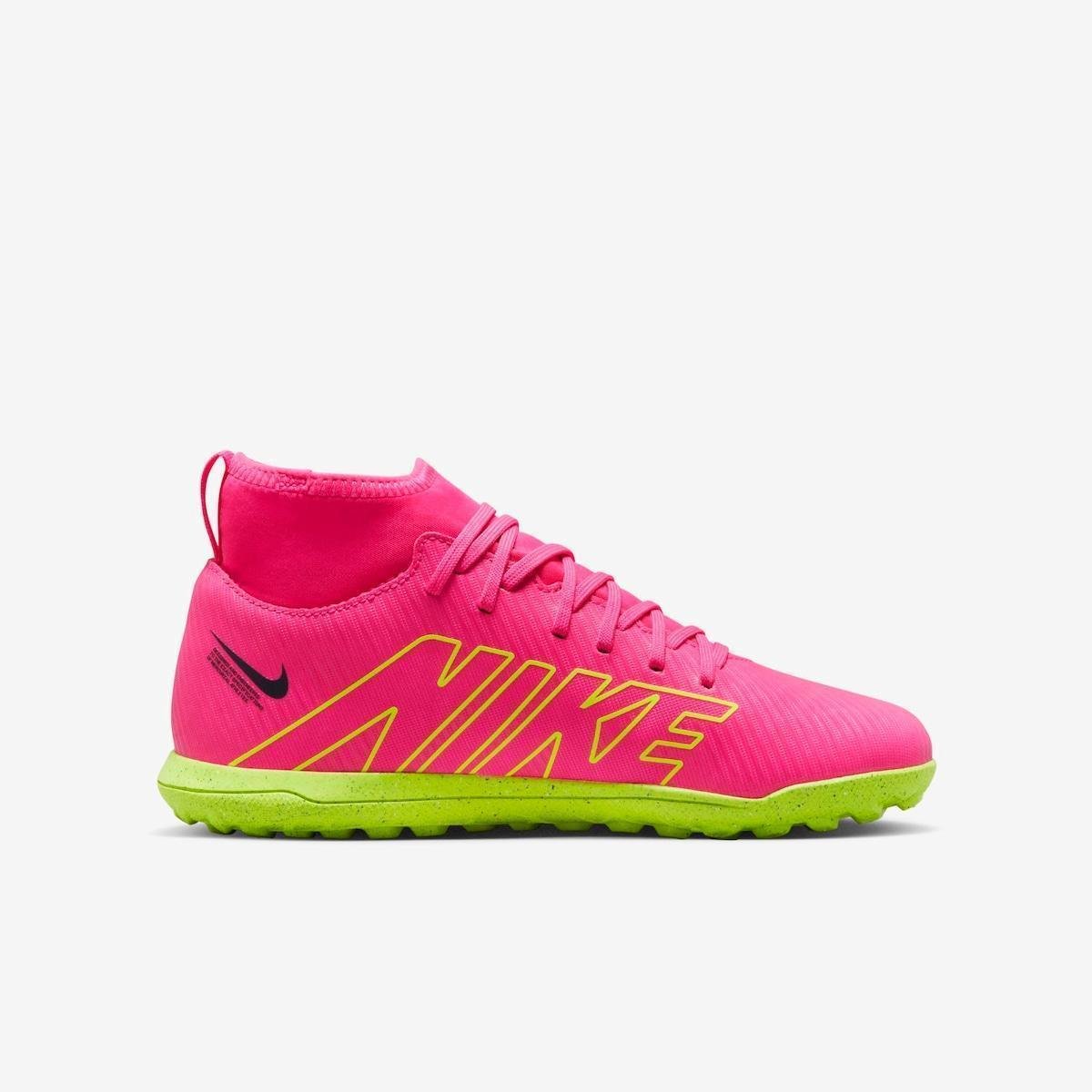 Chuteira Nike Mercurial Superfly 9 Club Infantil Society - Rosa | Netshoes
