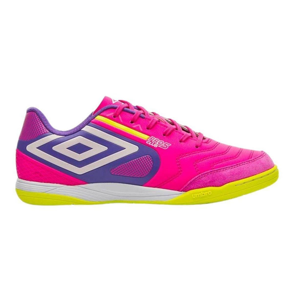 Chuteira Quadra Umbro Salão Pro 5 Bump Club - Rosa | Netshoes