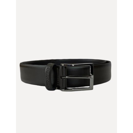 Cinto Calvin Klein Masculino CK Basic Onix Marrom Café - Marrom | Netshoes