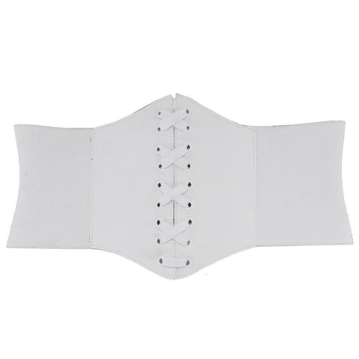 Cinto Corselete Premium Ajustavel Elastico Espartilha Preto - Branco ...